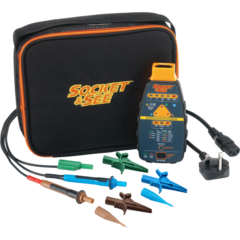Socket & See PDL234 Plus Part P Loop Testing Kit - Test4Less